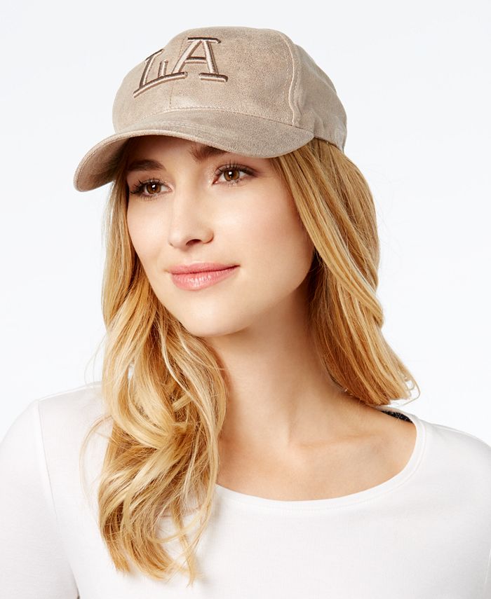 August Hats Metallic LA Baseball Cap - Macy's