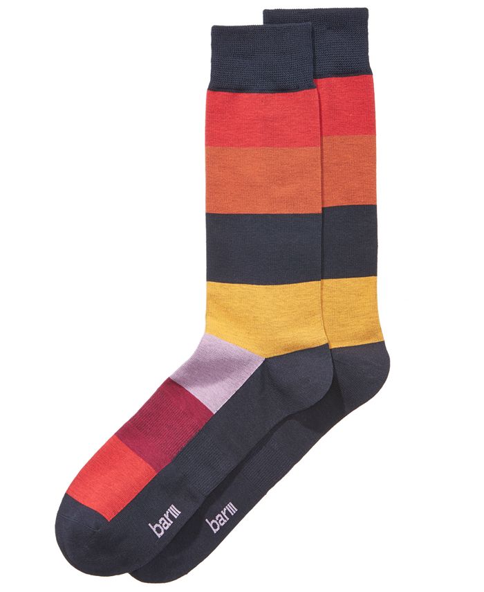 Bar III Men's Large-Stripe Socks, Created for Macy's - Macy's
