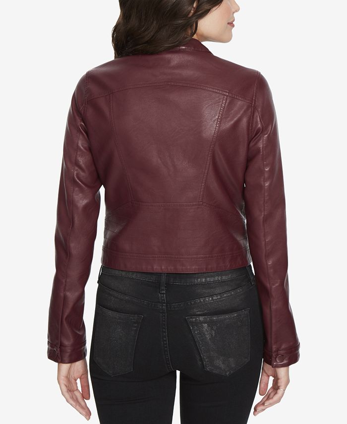 WILLIAM RAST Rogue Revolution Faux-Leather Biker Jacket - Macy's