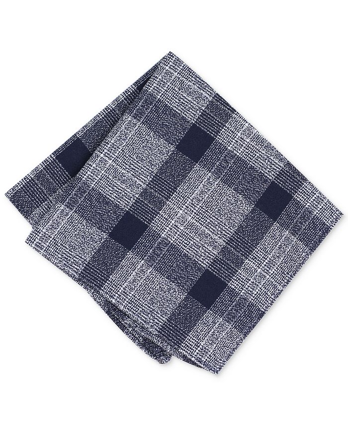 Bar III Men's Tammenga Plaid Pocket Square, Created for Macy's - Macy's