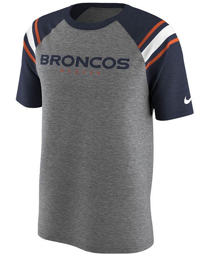 Nike Men's Denver Broncos Enzyme Shoulder Stripe T-Shirt - Macy's