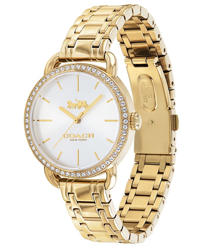 COACH Women's Lex Gold-Tone Stainless Steel Bracelet Watch 32mm - Macy's