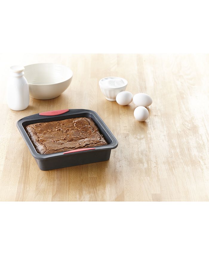 Trudeau Square Cake Pan Coral 8" x 8" - Macy's