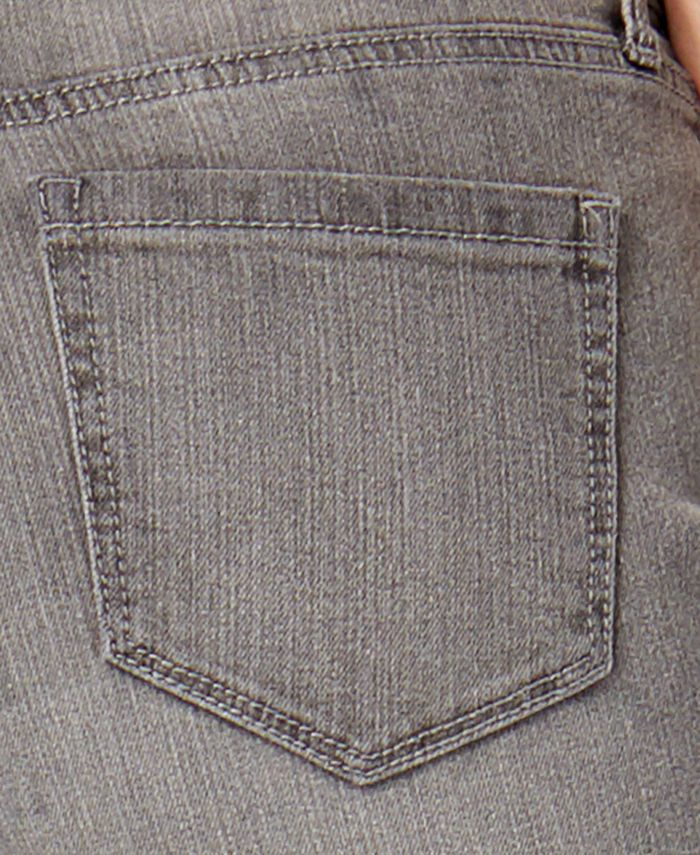 Black Daisy Juniors' Kate Distressed Straight-Leg Jeans - Macy's