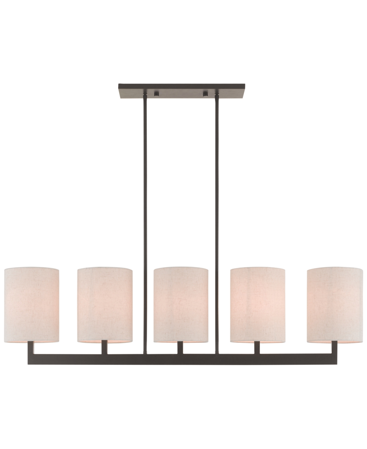 Click here for Livex Hayworth 5-Light Linear Chandelier - Bronze prices