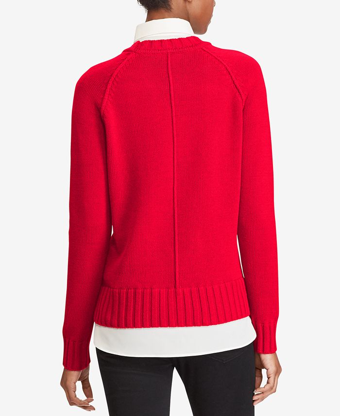 Lauren Ralph Lauren Layered-Look Sweater - Macy's