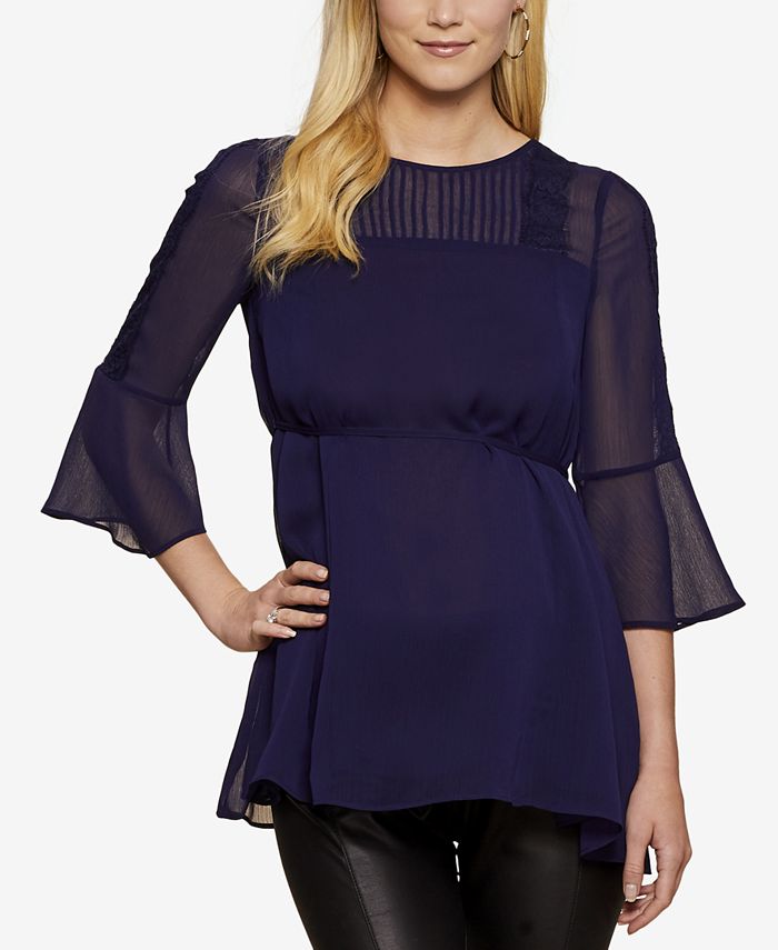 Jessica Simpson Maternity Peplum Top - Macy's