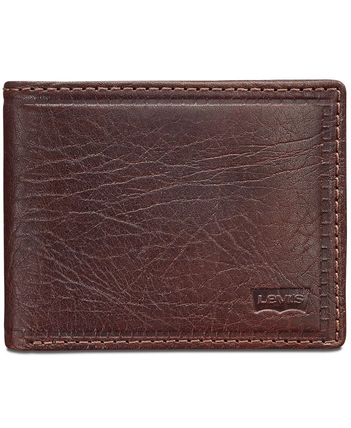 Levi's Men's RFID Extra-Capacity Leather Wallet - Macy's