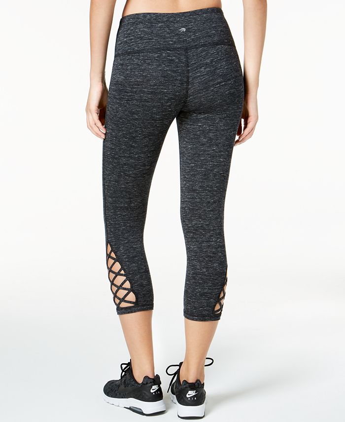 Ideology Lattice Cutout Cropped Leggings Created For Macys Macys