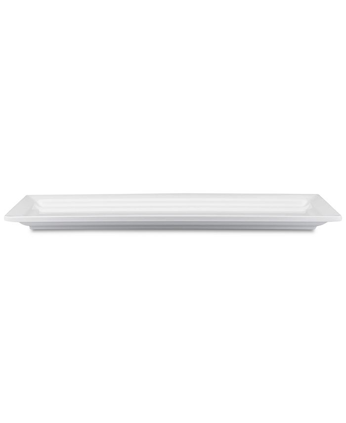 Q Squared Diamond Melamine White Sandwich Platter - Macy's