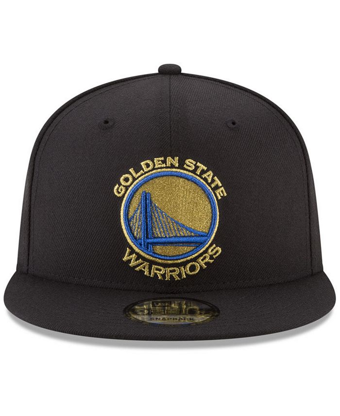 New Era Golden State Warriors Team Metallic 9FIFTY Snapback Cap - Macy's