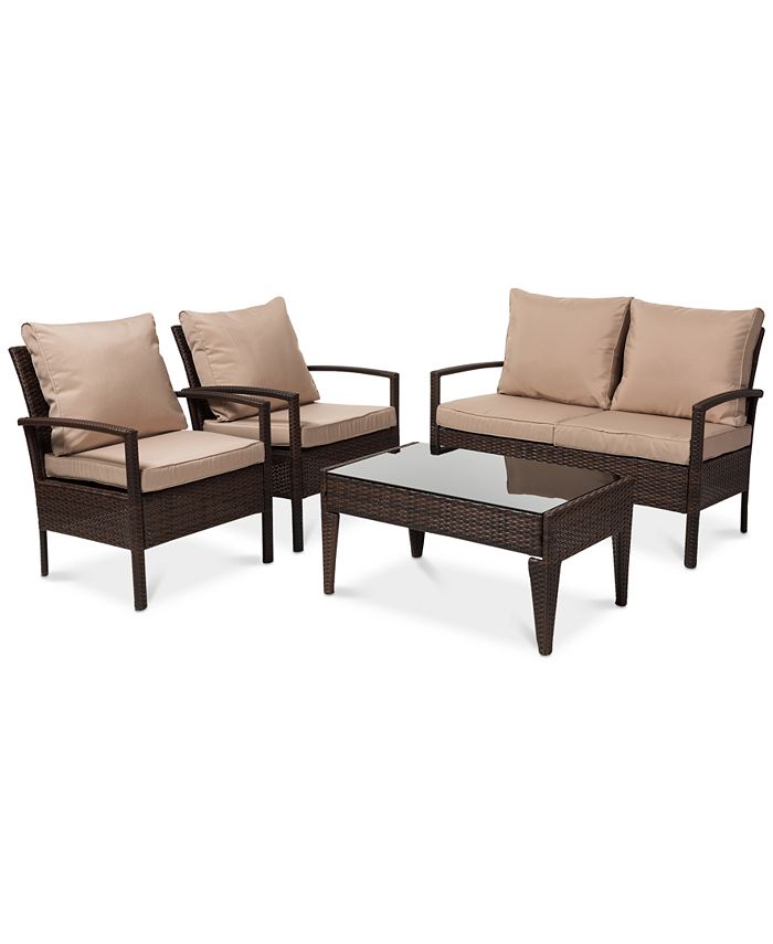 Furniture Empire Outdoor 4-Pc. Patio Set, Quick Ship - Macy's