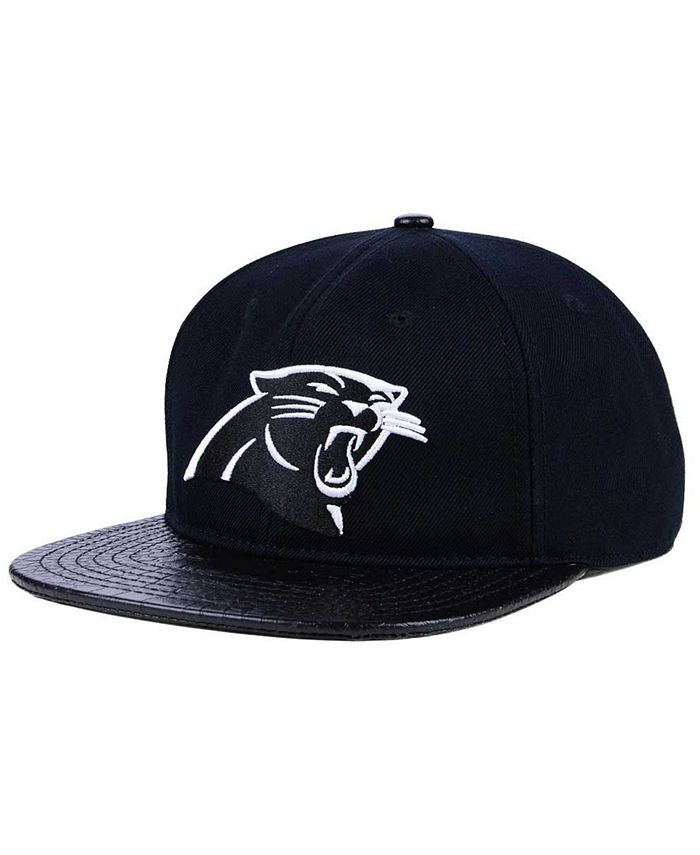 Pro Standard Carolina Panthers Black and White Strapback Cap - Macy's