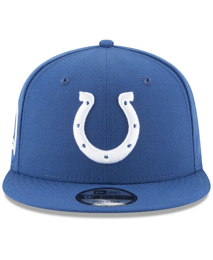 New Era Indianapolis Colts Anniversary Patch 9FIFTY Snapback Cap - Macy's