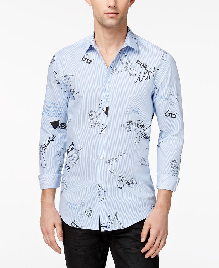 INC International Concepts I.N.C. Men's Printed Shirt, Created for Macy ...