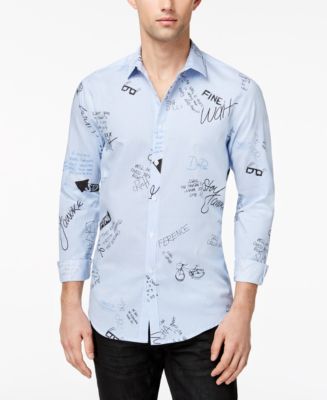 INC International Concepts I.N.C. Men's Printed Shirt, Created for Macy ...