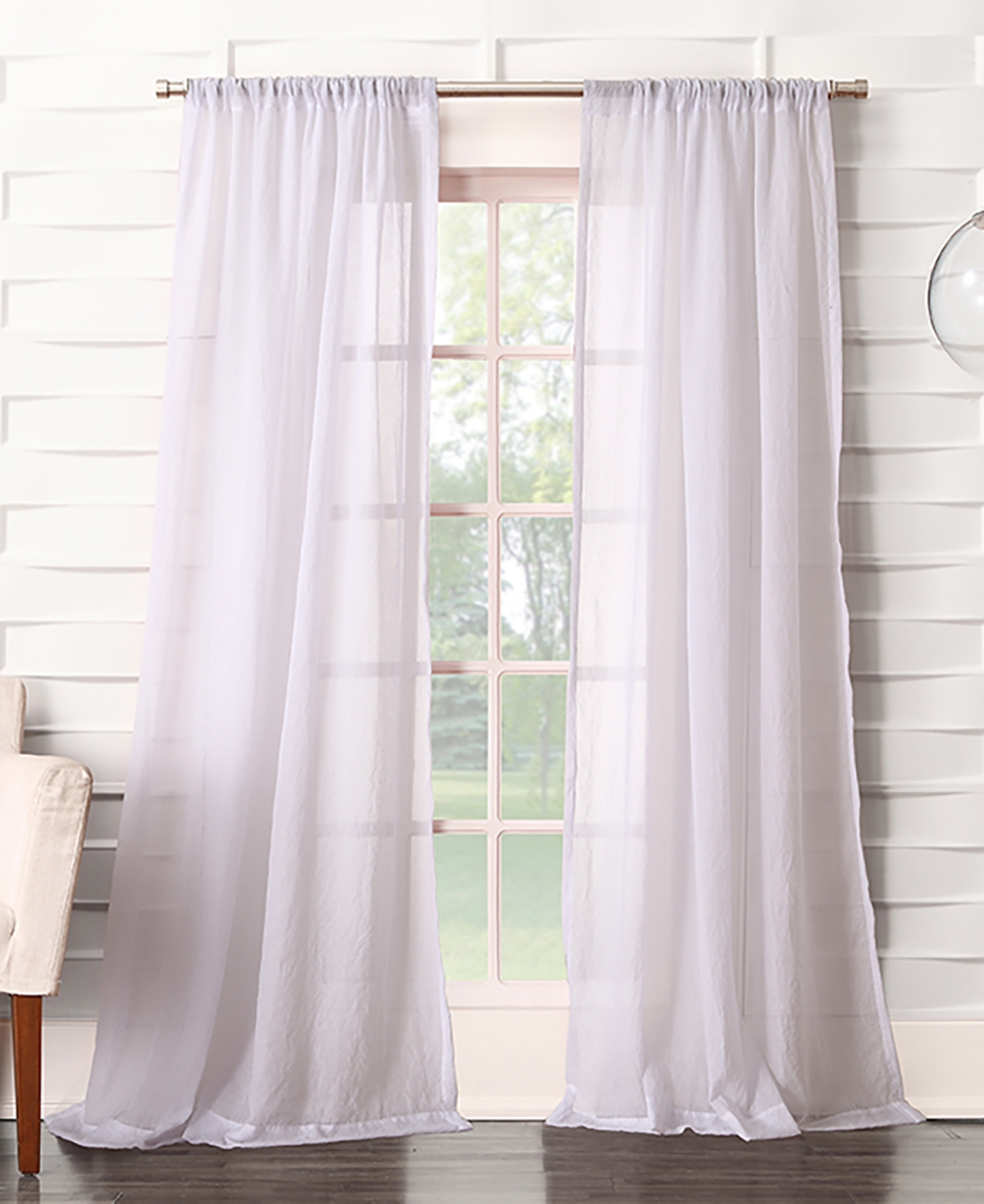 Click here for Silvia Crushed Texture Semi-Sheer Rod Pocket Curta... prices