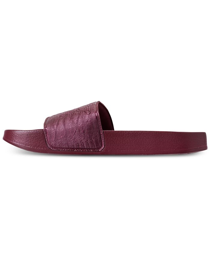 Puma Women's Leadcat Leather Slide Sandals from Finish Line - Macy's