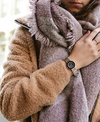 Bulova Women's Futuro Diamond Accent Stainless Steel Bracelet Watch ...