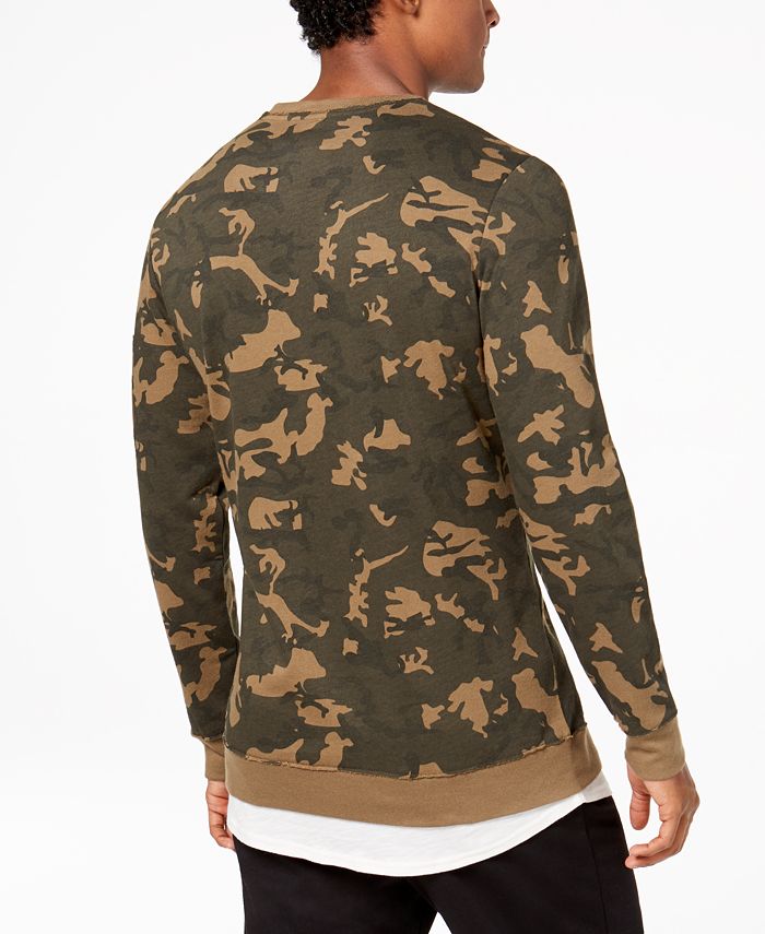 American Rag Men's Layered Camo Sweatshirt, Created for Macy's - Macy's