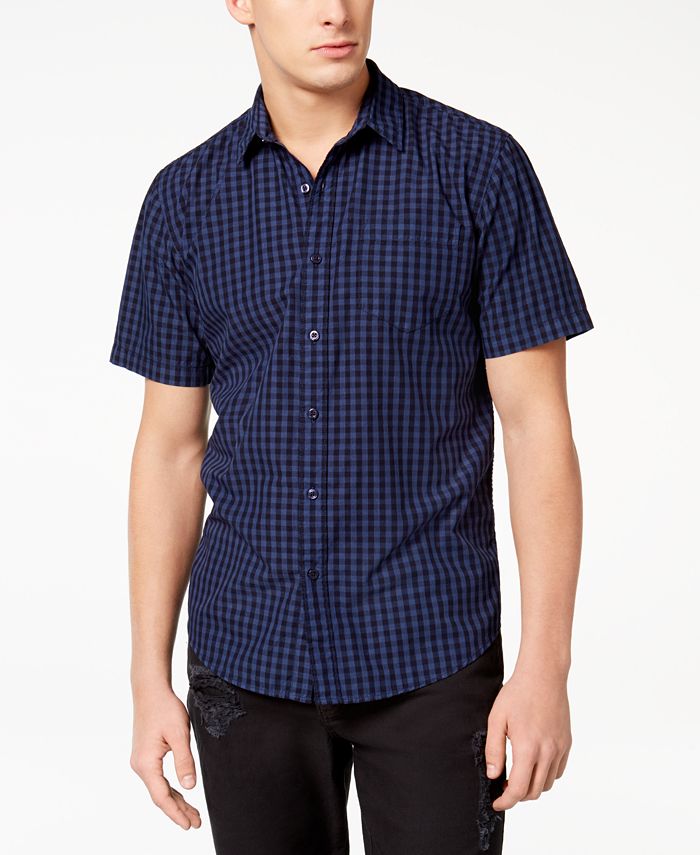 American Rag Men's Park Mini Check Shirt, Created for Macy's - Macy's