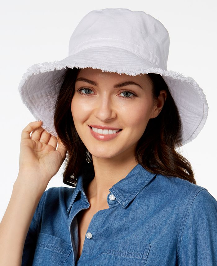 August Hats Cotton Frayed Edge Sun Hat - Macy's