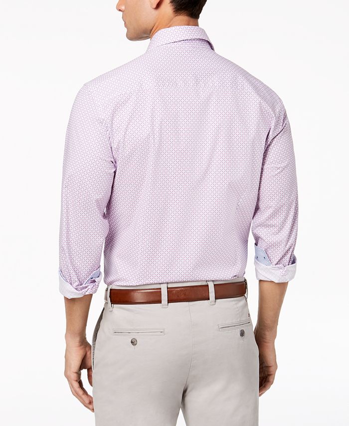 ConStruct Con.Struct Men's Slim-Fit Stretch Print Dress Shirt, Created ...