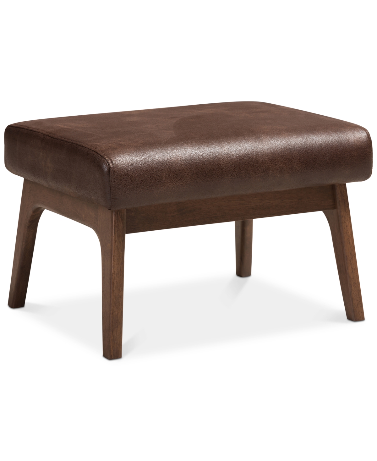 Baxton Studio Bianca Faux Leather Ottoman