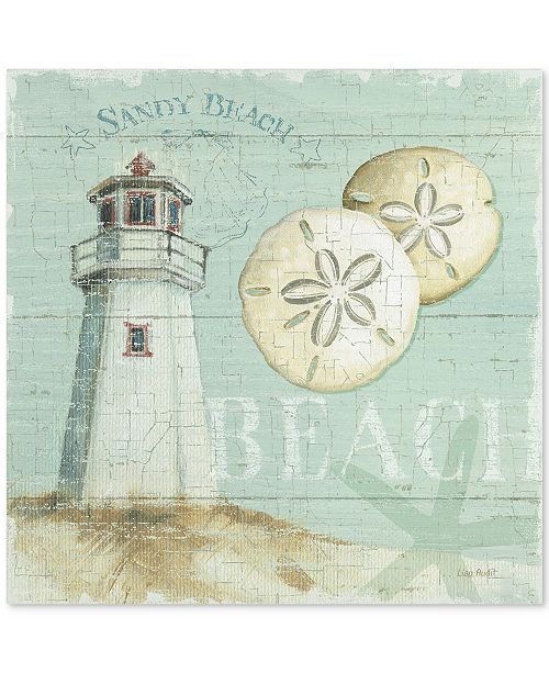 Trademark Global Lisa Audit 'Beach House I' 18" x 18" Canvas Print ...