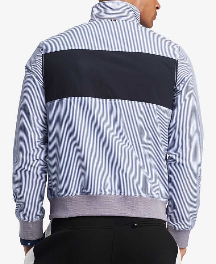 Tommy Hilfiger Men's Gleason Barracuda Colorblocked Stripe Jacket ...