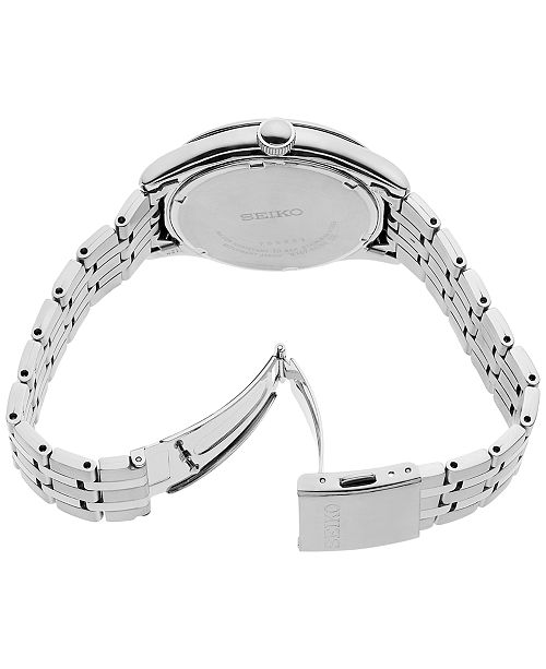 Seiko Men's Solar Essentials Stainless Steel Bracelet Watch 42mm ...