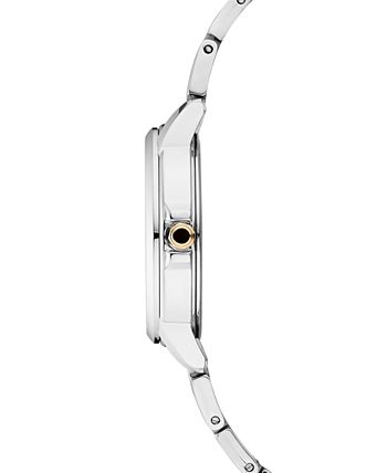 Seiko Women's Solar Essentials Two-Tone Stainless Steel Bracelet Watch 28mm - Macy's