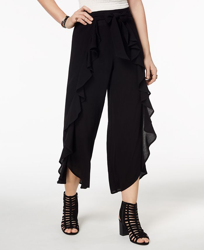 American Rag Juniors' Ruffled Flyaway Pants, Created for Macy's - Macy's