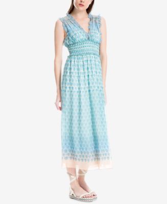 Max Studio London Smocked Maxi Dress, Created for Macy's - Macy's