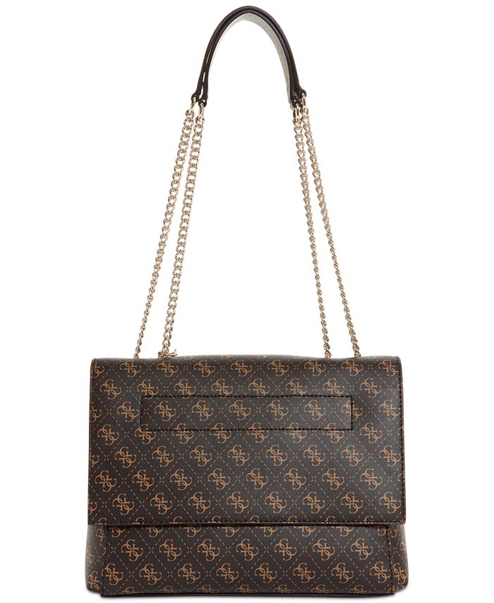 GUESS Ryann Signature Chain Shoulder Bag - Macy's