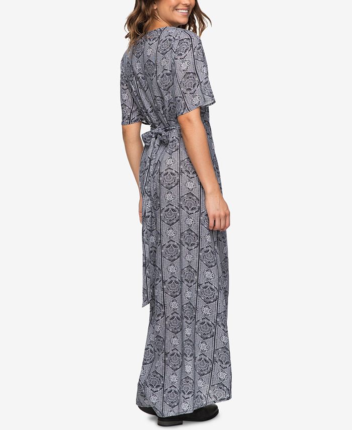 Roxy Juniors' Keep the Tempo Wrap Maxi Dress - Macy's