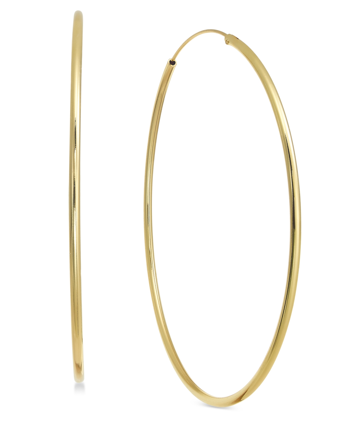 Click here for And Now This Large Endless Plated Hoop Earrings 2-... prices