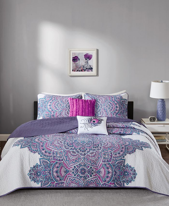 Intelligent Design Mila 4-Pc. Twin/Twin XL Coverlet Set - Macy's