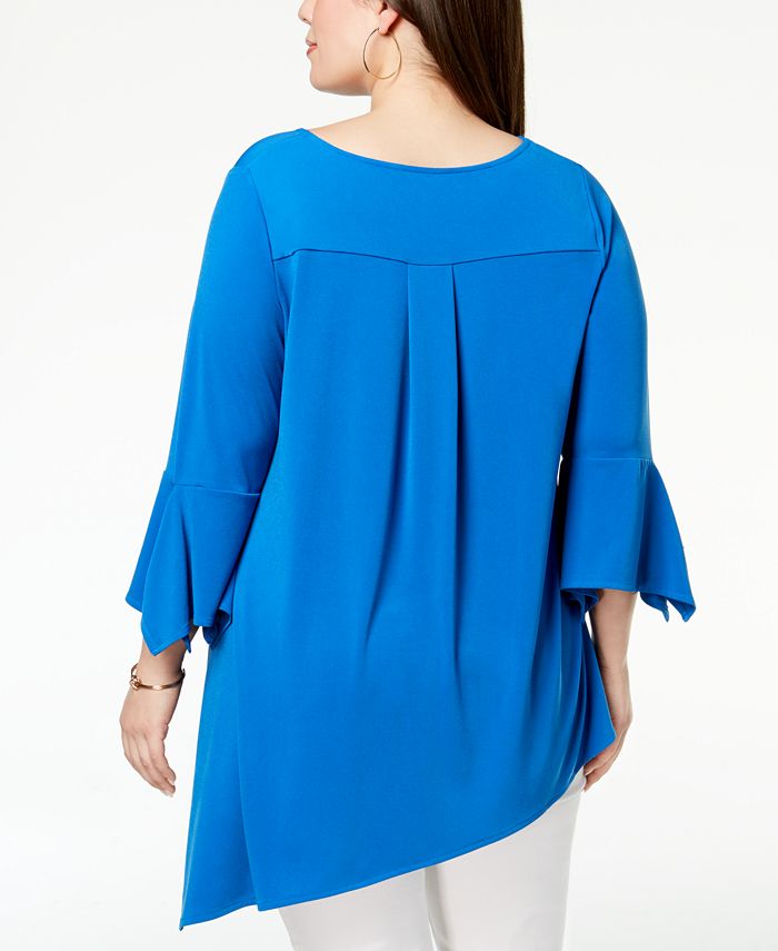 Alfani Plus Size Asymmetrical Top, Created for Macy's - Macy's