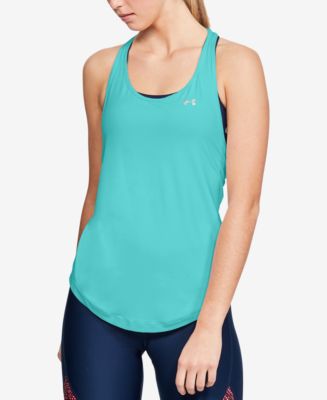 Under Armour HeatGear Mesh Racerback Tank Top - Macy's
