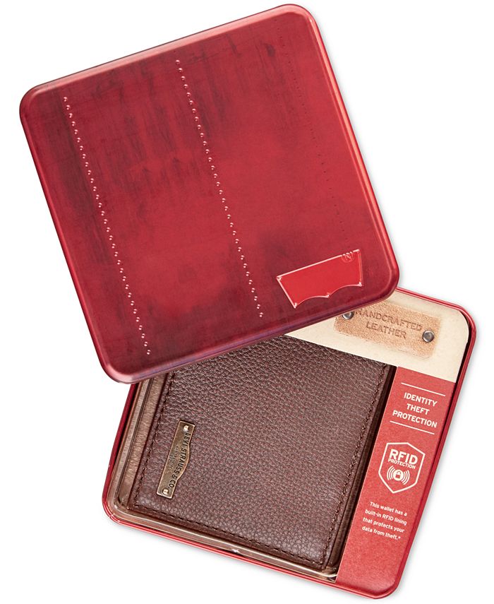 Levi's Men's RFID Leather Bifold Wallet - Macy's