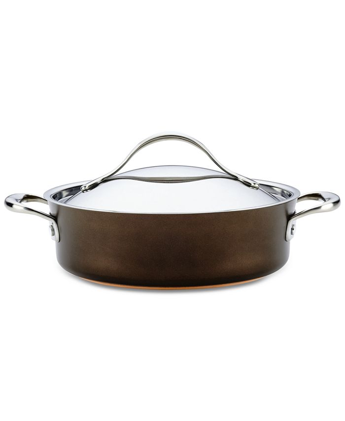 Anolon Nouvelle Copper Luxe Hard-Anodized Nonstick Cookware Set, 3 ...