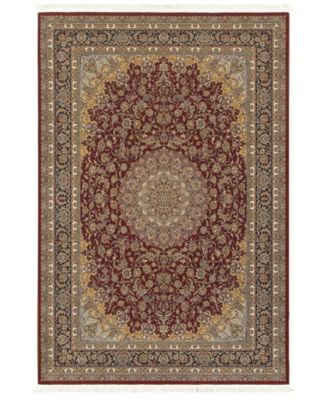 Oriental Weavers Masterpiece Medallion Red 3'10" x 5'5" Area Rug - Macy's