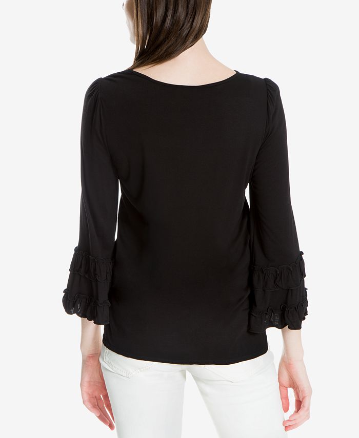 Max Studio London Ruffled-Sleeve Top, Created for Macy's - Macy's