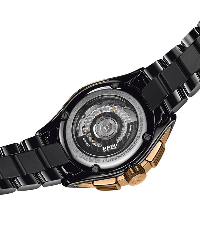 Rado Men's Swiss Automatic Chronograph HyperChrome Black High-Tech ...