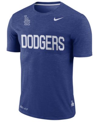 Nike Men's Los Angeles Dodgers Dri-Fit Slub Stripe T-Shirt - Macy's