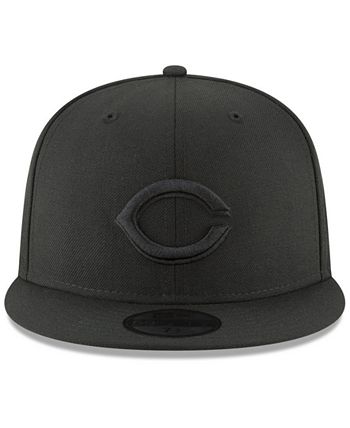 New Era Cincinnati Reds Blackout 59FIFTY FITTED Cap - Macy's