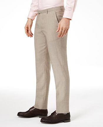 Hugo Boss HUGO Men's Modern-Fit Tan Solid Textured Suit - Macy's
