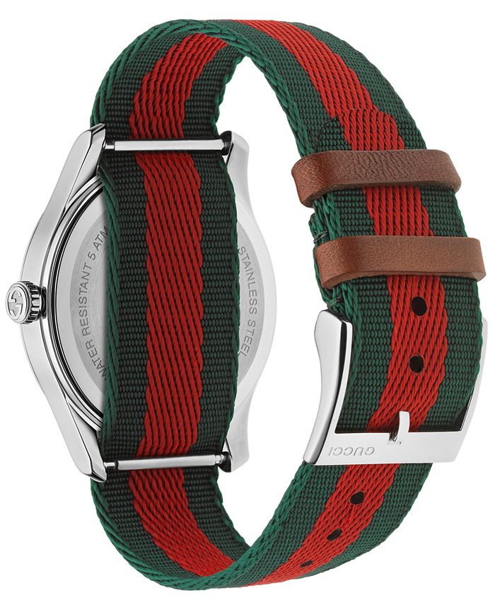 Gucci Unisex Swiss Le Marché des Merveilles Green-Red-Green Web Nylon ...