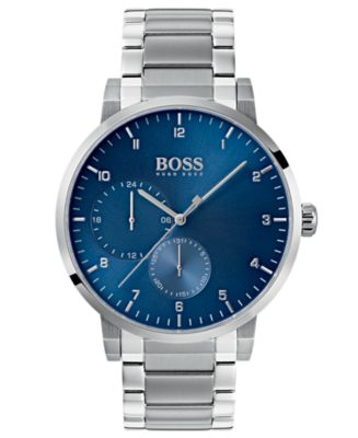 BOSS Hugo Boss Men's Oxygen Stainless Steel Bracelet Watch 42mm - Macy's